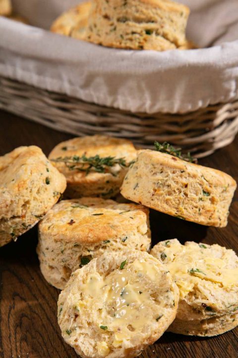 Easy Vegan Savoury Scones With Fresh Herbs and Chilli | Thinly Spread
