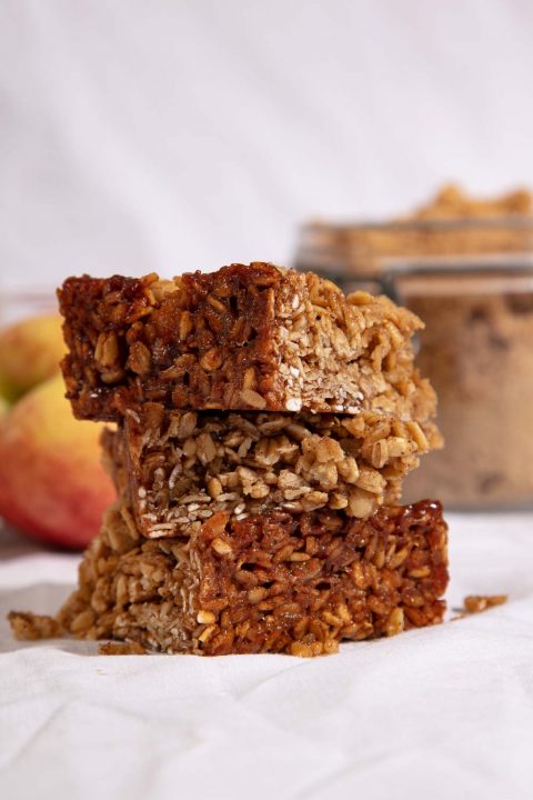 Apple and Cinnamon Flapjacks - Vegan and Dairy Free | Thinly Spread