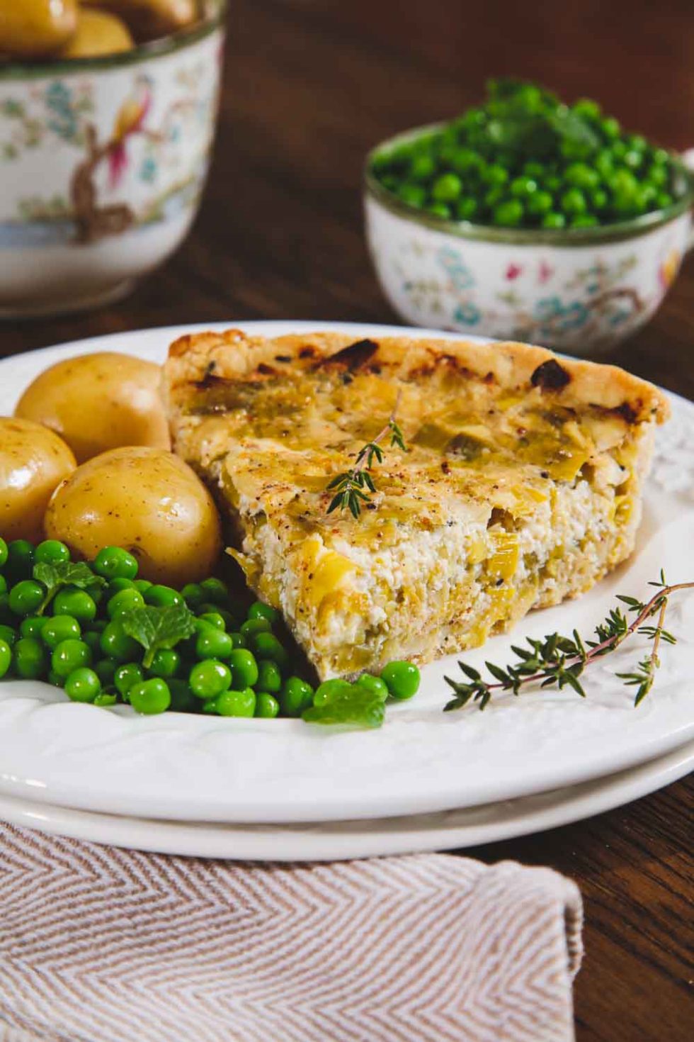 The Best Vegan Leek Tart Recipe - thinlyspread.co.uk